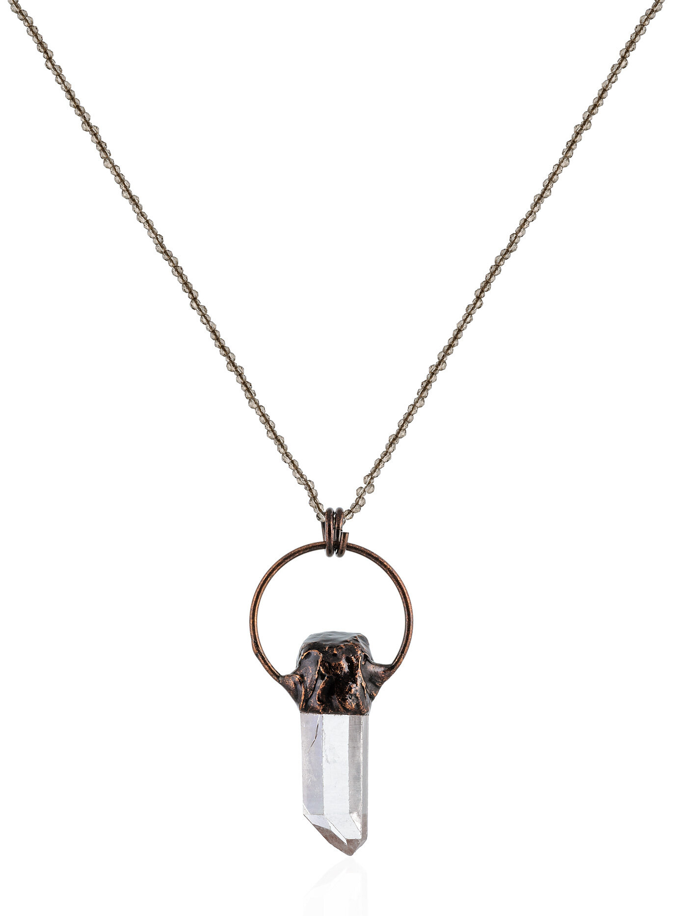 Колье, горный хрусталь