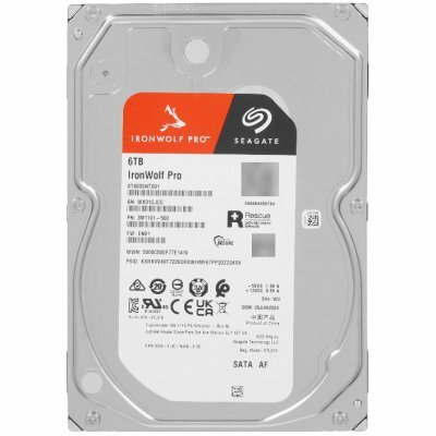 Жесткий диск IronWolf Pro 6Tb ST6000NT001