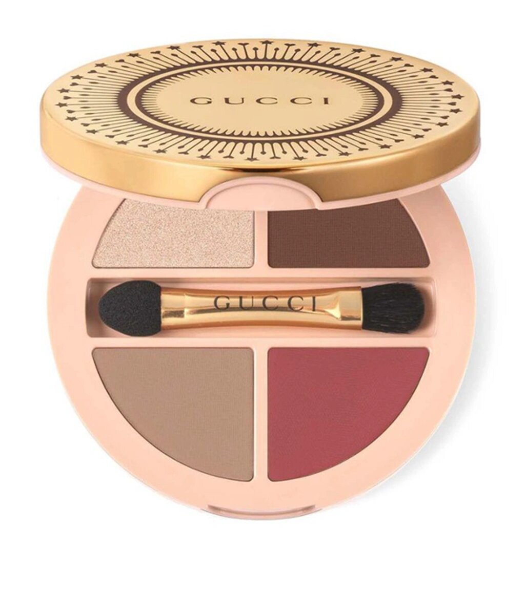 Палетка GUCCI Palette de Beauté Quatuor 8г | Многофункциональная |Для глаз, щёк, губ |Тон Summerina Brown