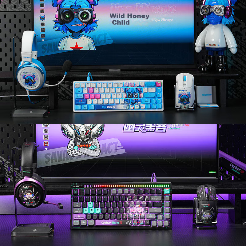 Беспроводная игровая мышь A4TECH Wild Tribe R73ProDuo с зарядным доком Blood Hand Phantom Delta Легкая сенсорная мышь