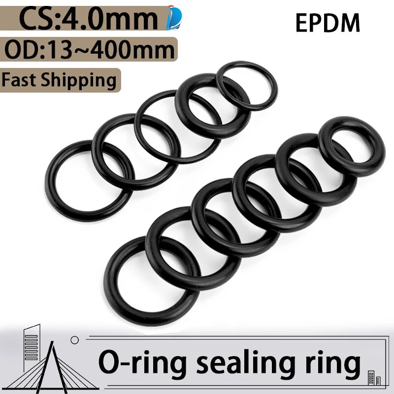 Резиновые уплотнительные кольца EPDM 4 мм OD13-400 мм OD 53mm 10Pcs