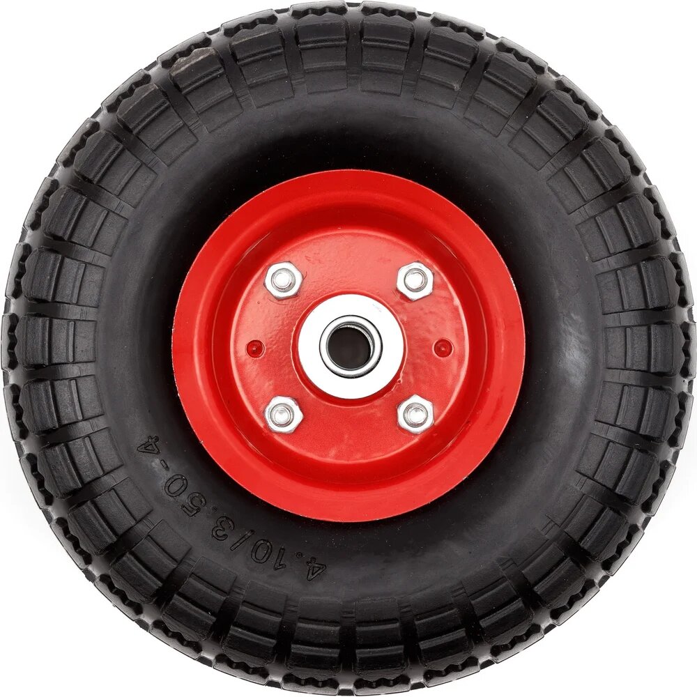 ENIFIELD Колесо полиурит. для тачки без камеры 10x3.5x4 pu, ось 16мм, дл. 80мм 10x3.5x4 PU 16/80