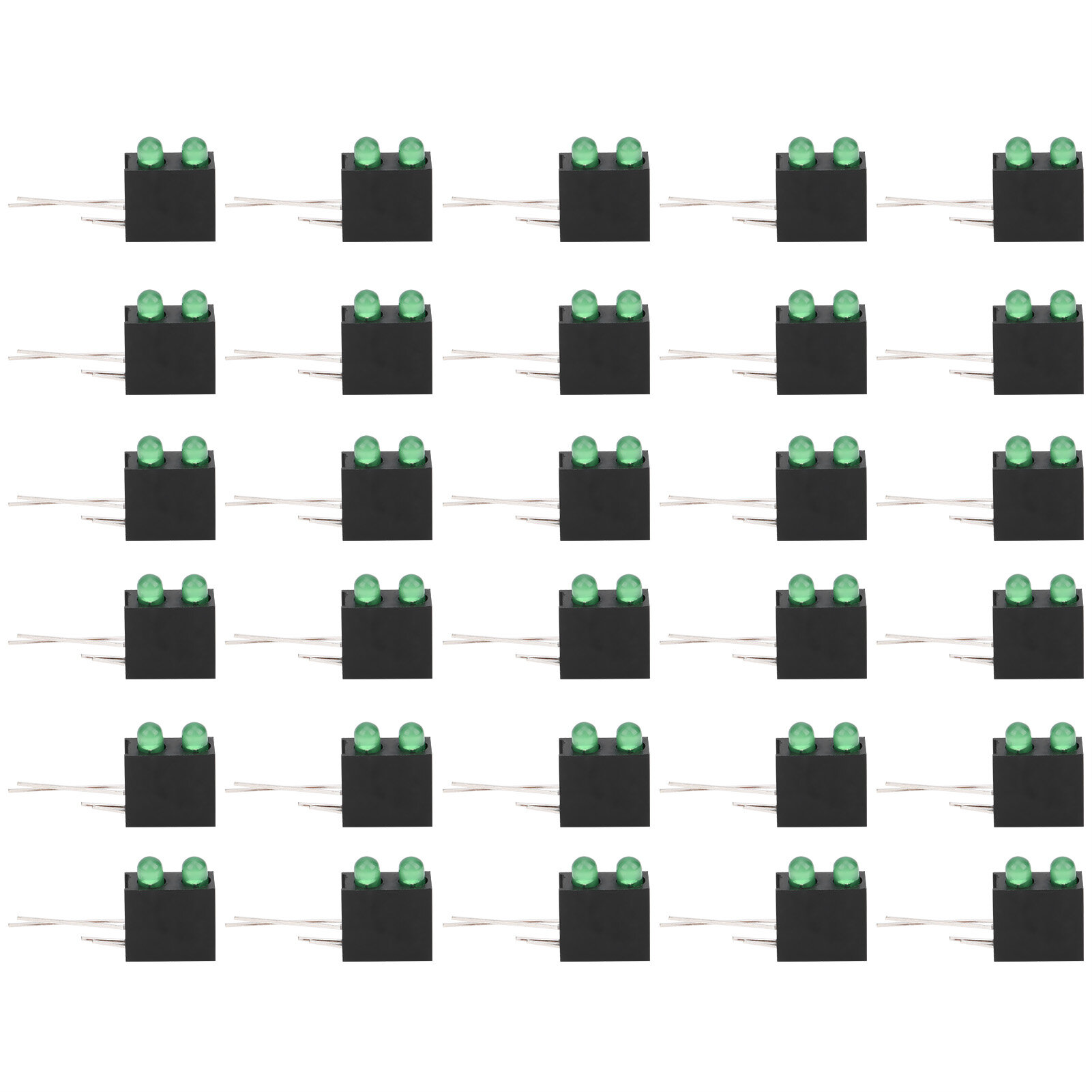 Держатель светодиода 3 мм, зеленый (100 шт.)