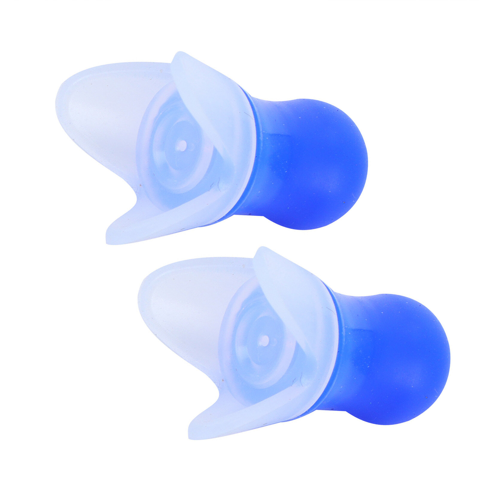 Водонепроницаемые беруши для плавания, силиконовые беруши с шумоподавлением и черной уплотнительной бутылкой, синие беруши
