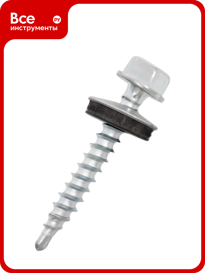 Кровельный саморез Gigant цинк 4,8x35 сверло 250 шт 123811, деревянная