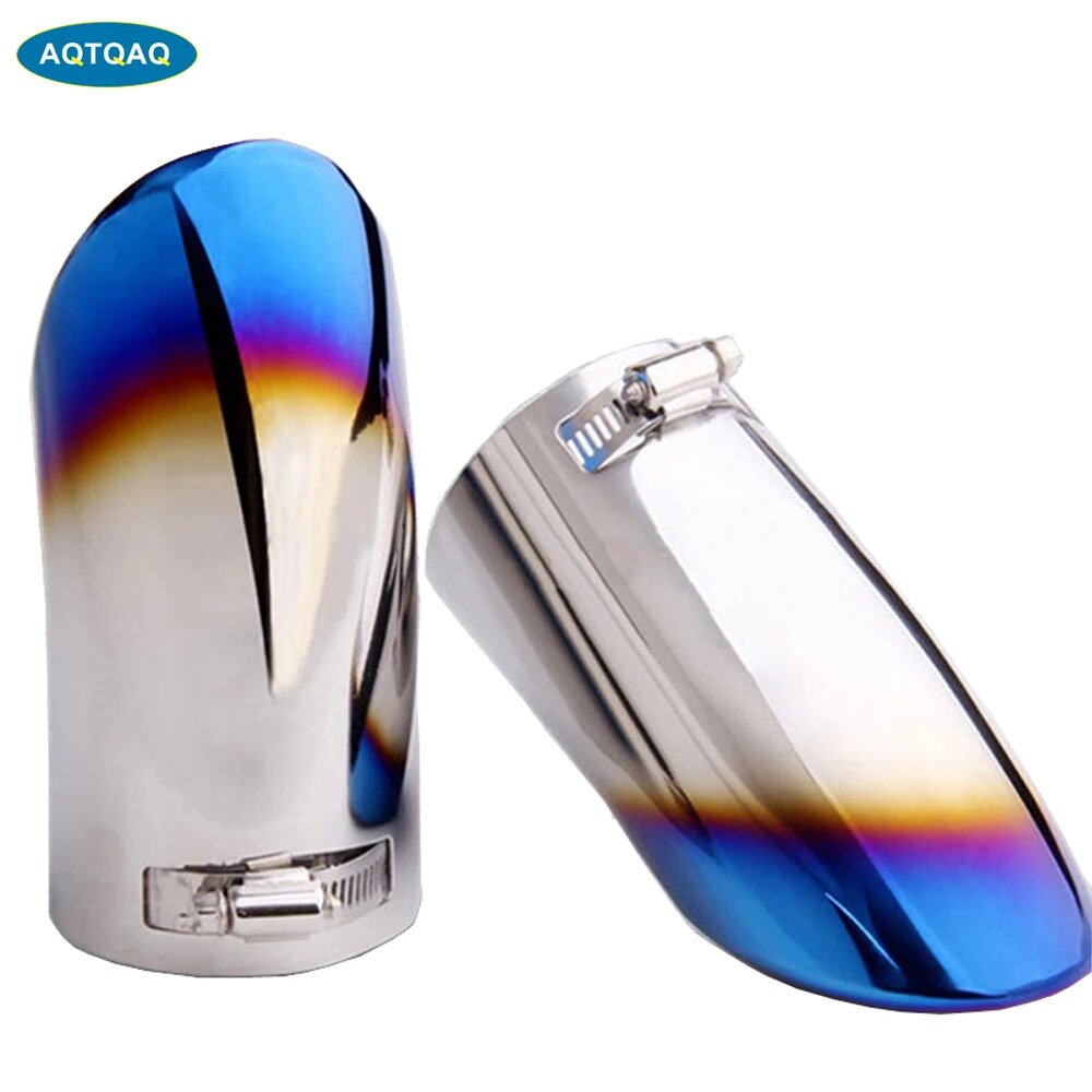 AQTQAQ 1 шт. Стайлинг автомобиля нержавеющая сталь выхлопной глушитель наконечник трубы автомобильные аксессуары для Ford Focus