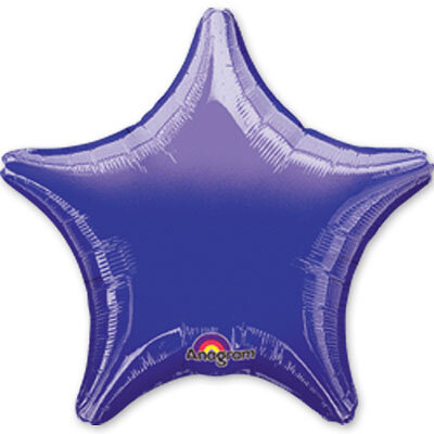 Воздушный шар ANAGRAM "Звезда", без рисунка, Металлик Purple, 19 дюймов