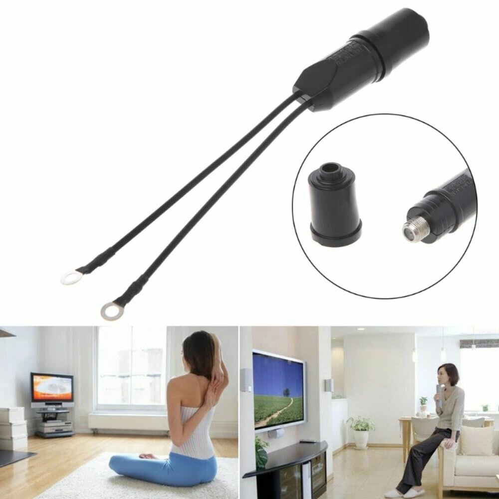 1 шт. ТВ-антенна 300-75 Ом коаксиальный кабель согласующий трансформатор UHF/VHF/FM