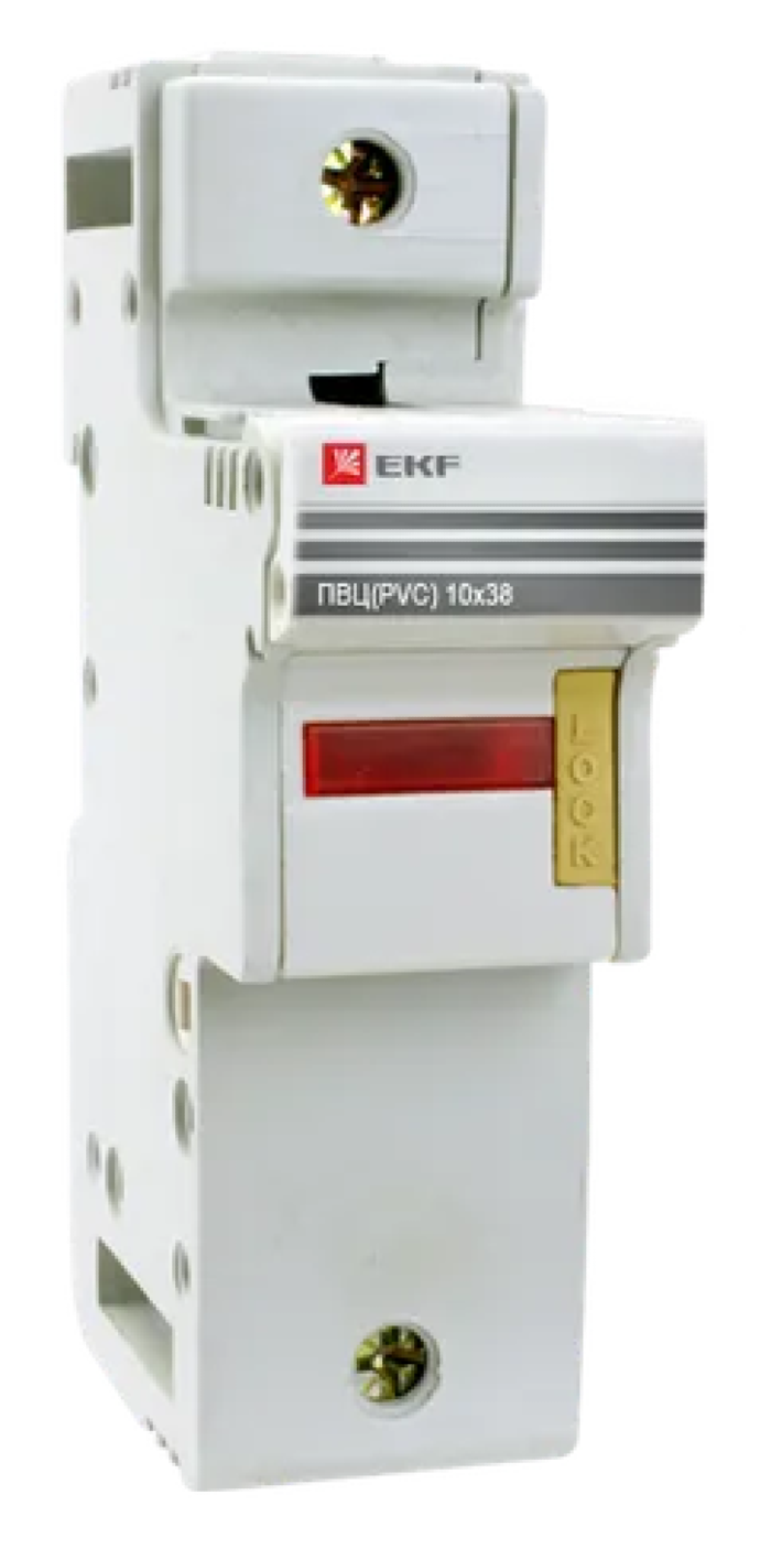 Предохранитель разъединитель EKF / ЕКФ для ПВЦ 10x38, 1 полюс, 500В, IP20 / электрика