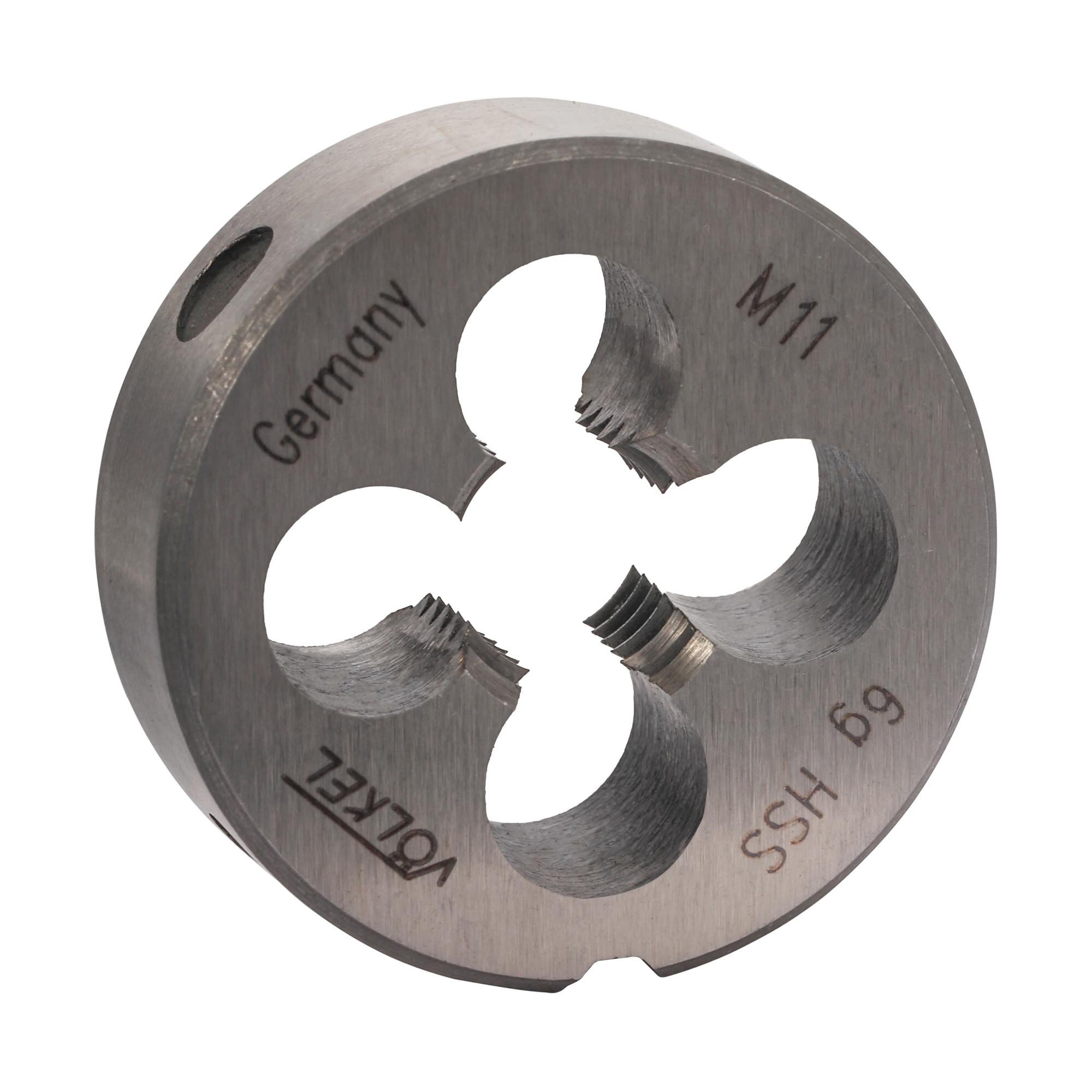 Плашка Volkel М11х1,5 HSS DIN EN 22568 6g 30х11мм V27448