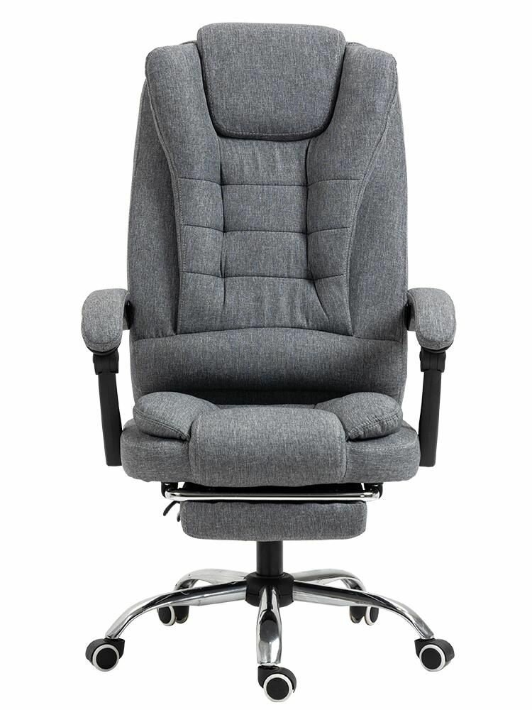 Кресло компьютерное офисное с подставкой для ног, мягкое офисное кресло для дома и работы