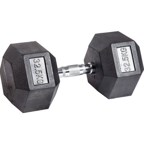 Гантель неразборная Victoryfit гексагональная 32,5 кг