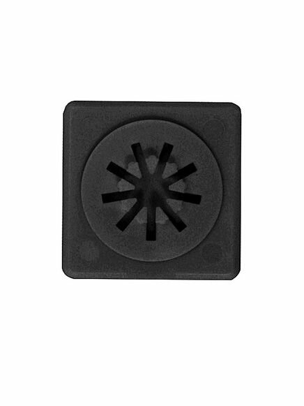 Держатель CD пластиковый черный квадратный, 40х40 мм (5 шт)