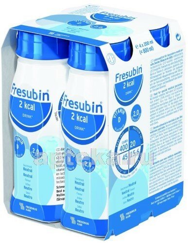 Фрезубин напиток 2 ккал со вкусом нейтральный с пищевыми волокнами 200 мл 4 шт.