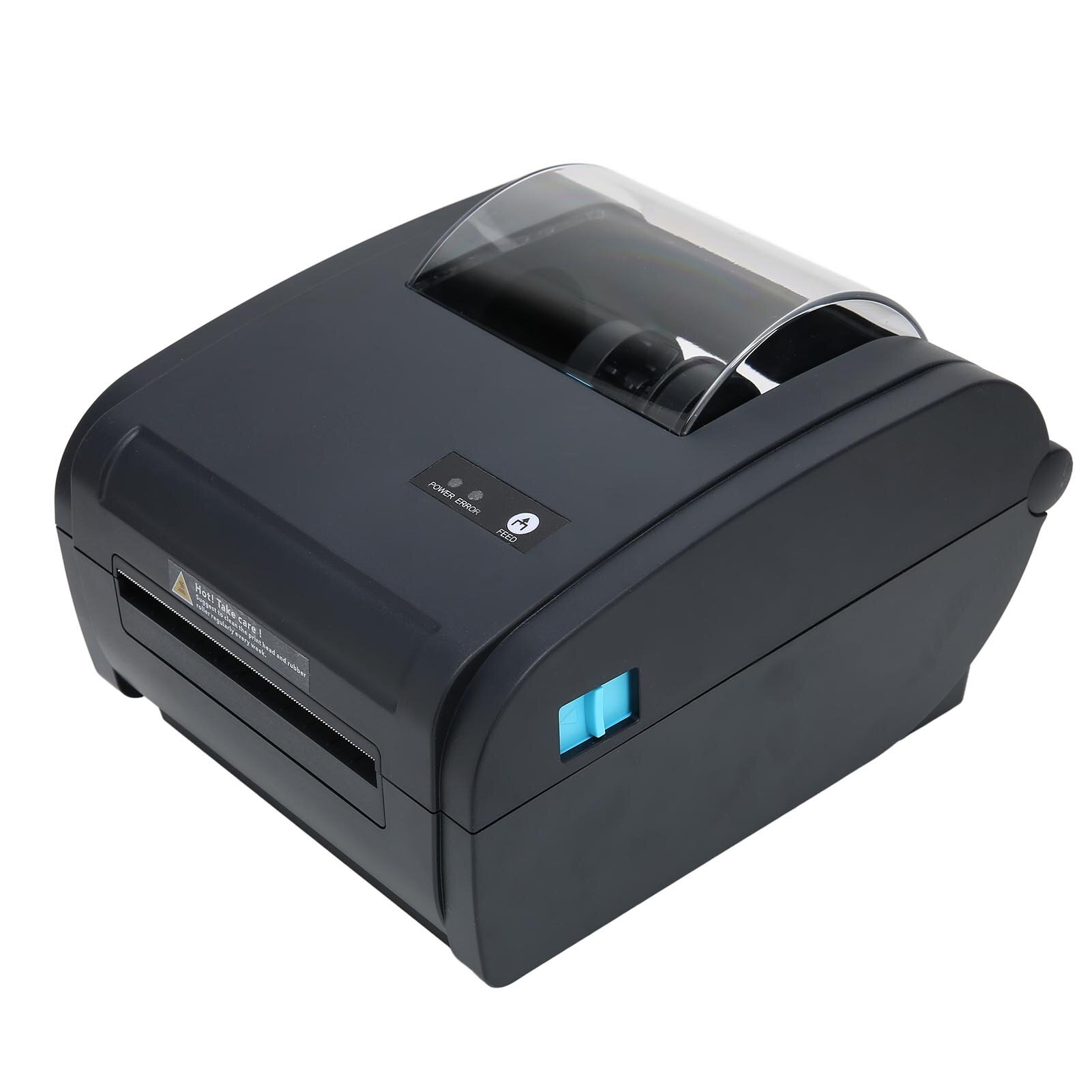 Термопринтер этикеток Четкая печать с высоким разрешением 203 точки на дюйм Скорость 160 мм/с USB-принтер этикеток для общественного питания Вилка 100 240VUS