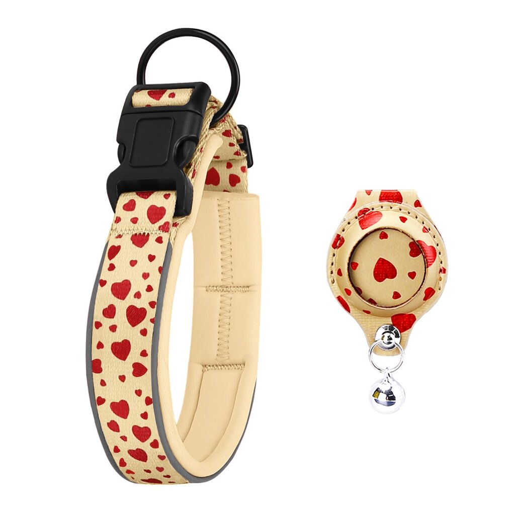 Отражающий собачий воздушный воротниц мягкий неопренурный нейлоновый нейлоновый питомец регулируется для ходьбы от средних больших собак мужчина самка