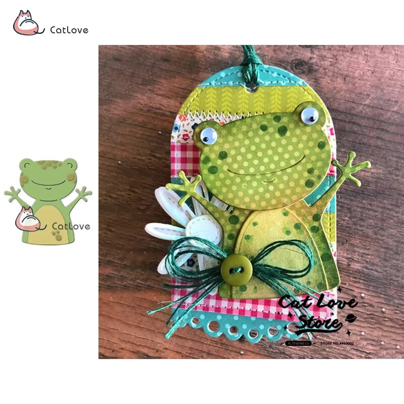 Металлические трафареты для скрапбукинга "Прекрасная лягушка"