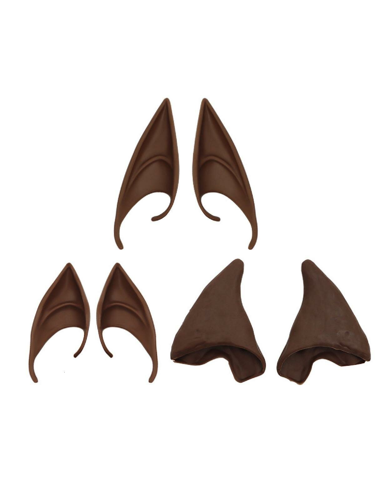 Симуляция Заостренные Уши Латекс Эльфа Косплей Аксессуары, - OPP глубокая кофейная уха