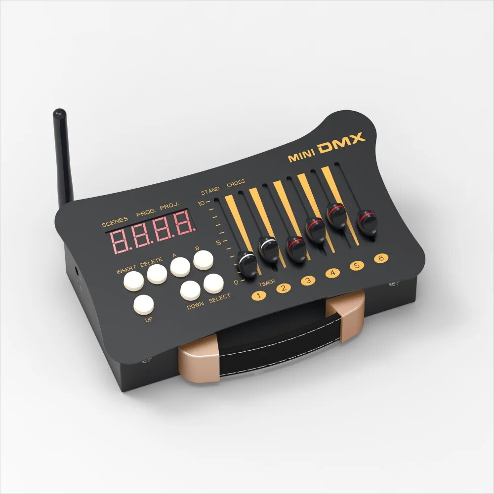 DMX контроллер szwiyxe Черный, EU Plug, DMX512