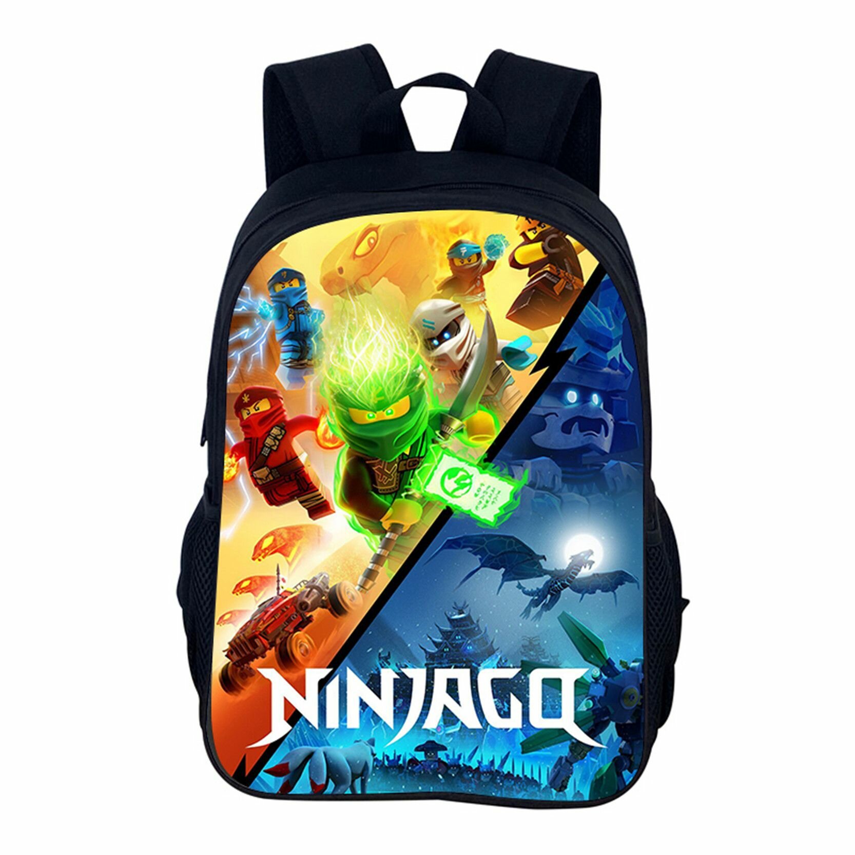 Школьный рюкзак из мультфильма Лего Ниндзяго для маленького ребенка-Легкая сумка для книг, Классическая школьная сумка