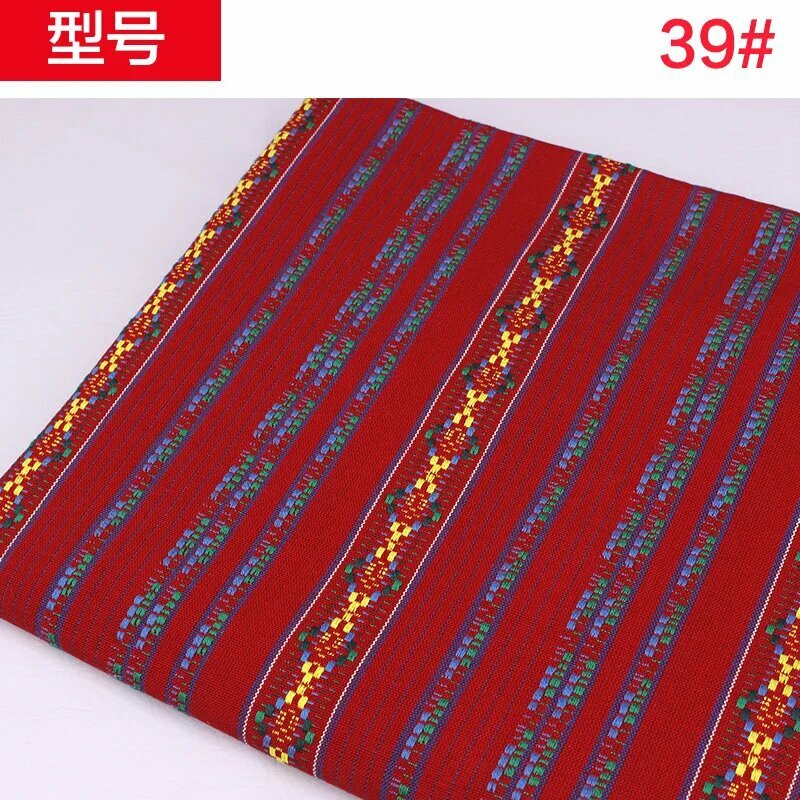 Этническая ткань красная, хлопок-полиэстер, 1х1,5 м, Color: 31