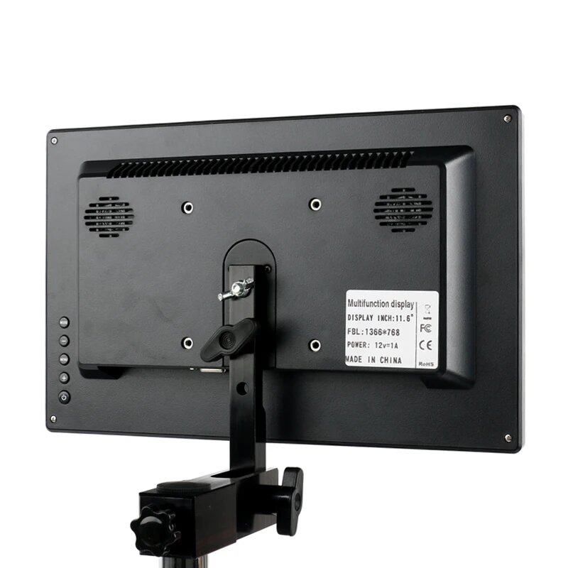 11,6" ЖК-монитор IPS VGA HDMI, черный, диаметр 25mm