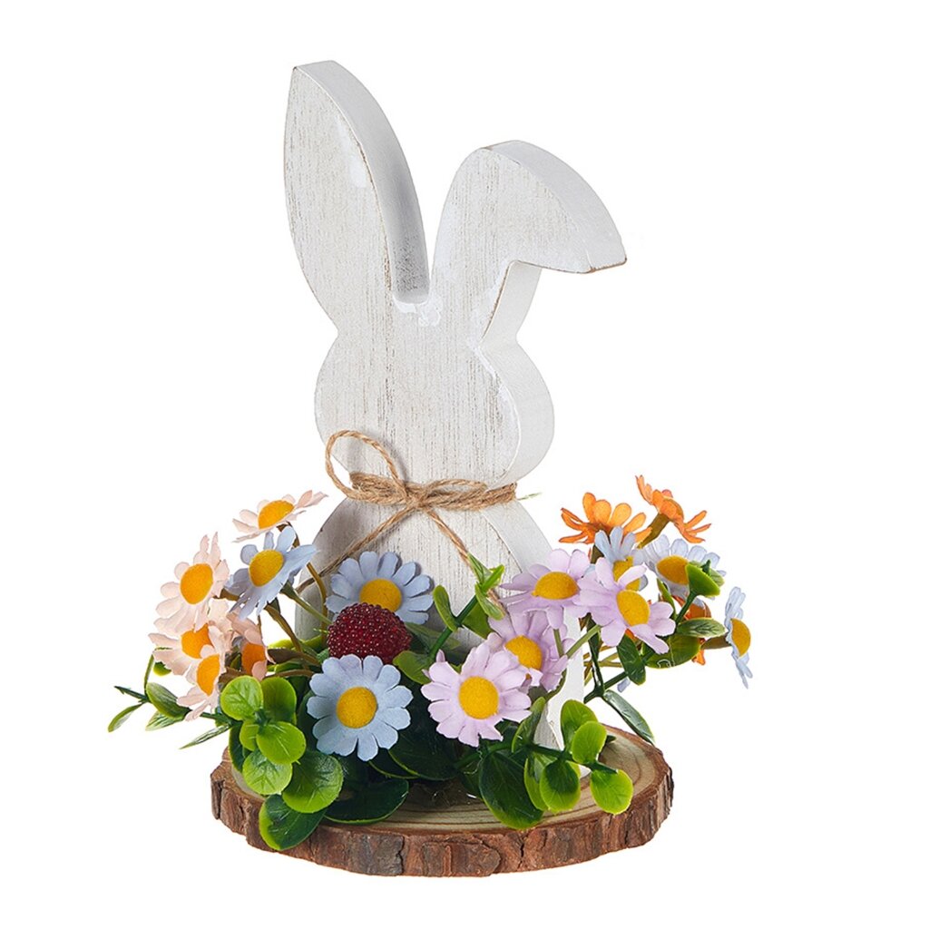 Деревянные кролики статуэтки на столовой орнамент висящий знак для входной двери стены садовые дома на ферме украшение