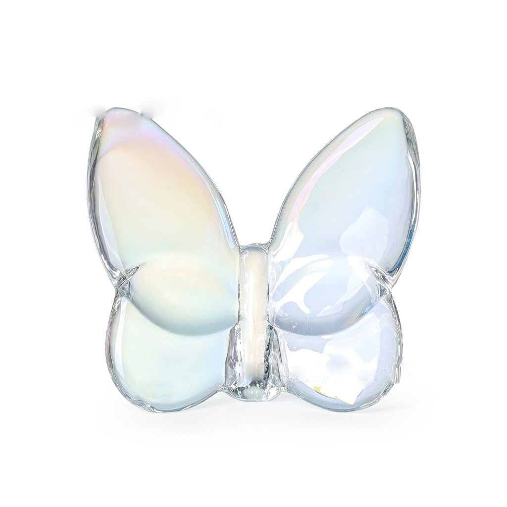 Перламутровая хрустальная статуэтка бабочки для подарка на день рождения