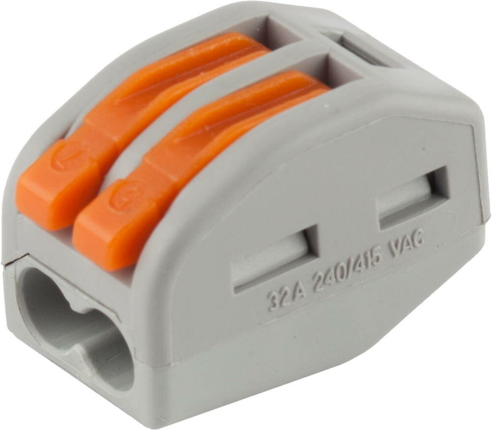 Клемма разъемная Светозар 32 A, соединительная, двух проводная, разъемная