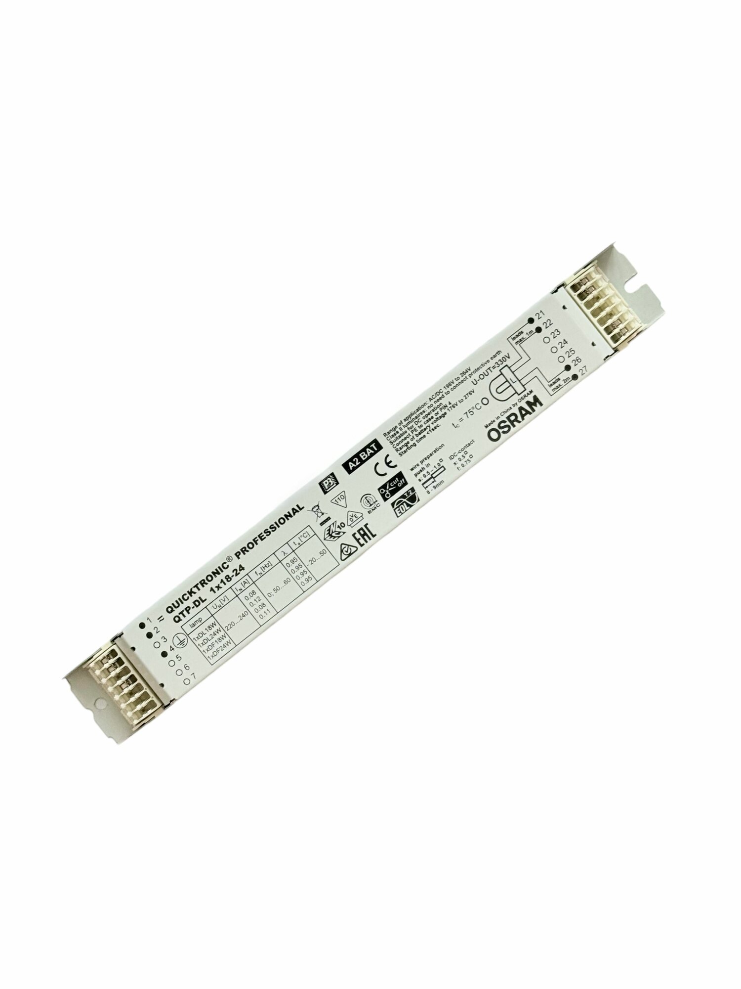 ЭПРА Osram QUICKTRONIC PROFESSIONAL QTP-DL 1x18-24