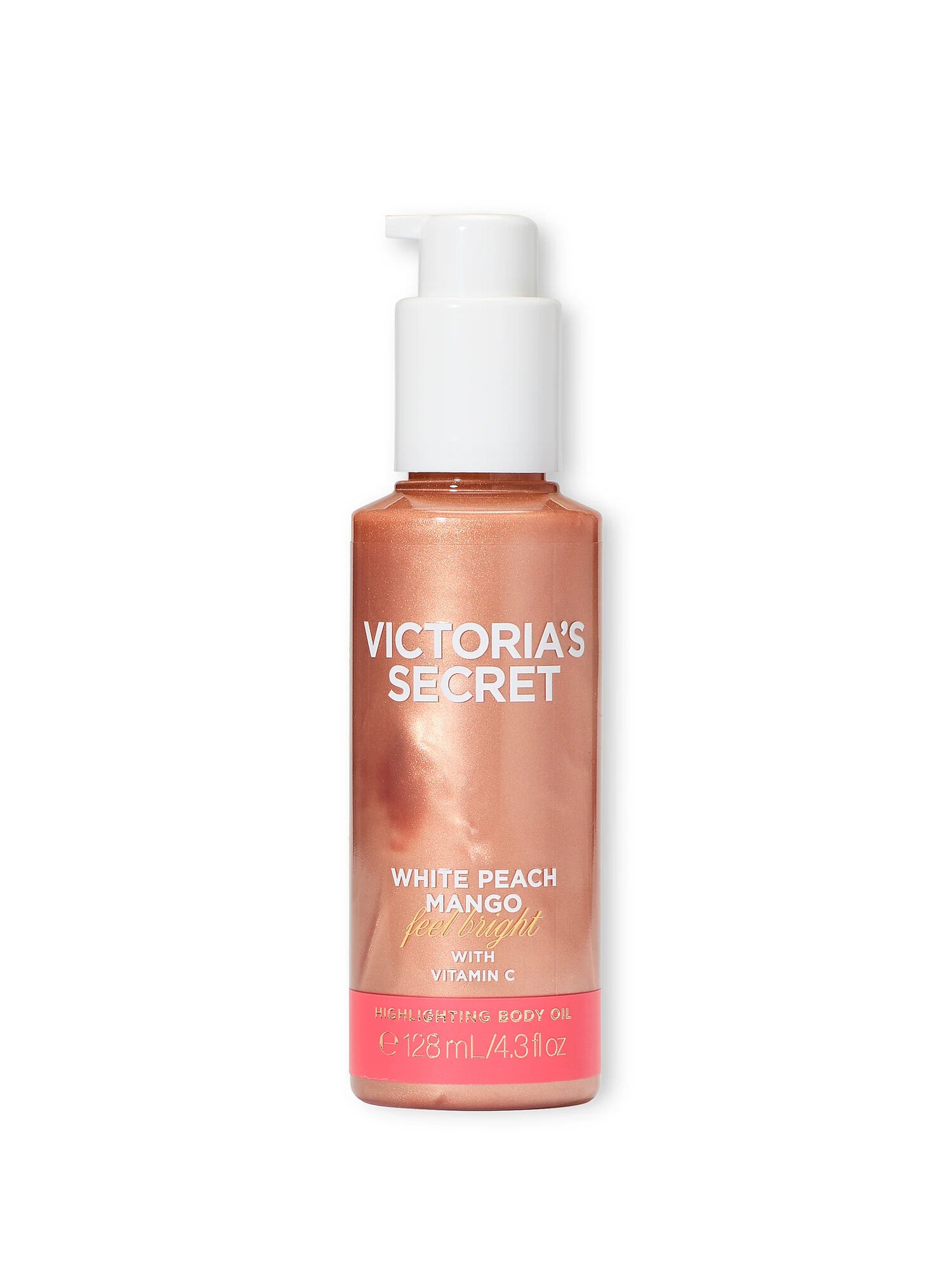 Victoria's Secret масло шиммер для тела с Highlighting Body Oil , White Peach Mango