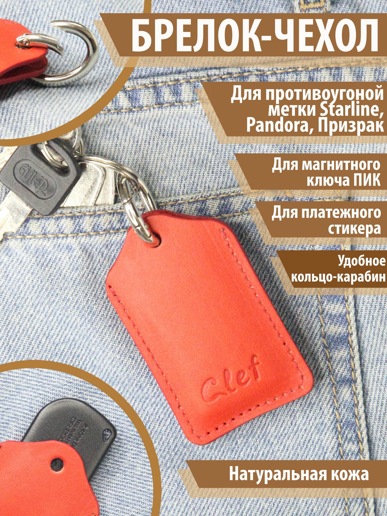 Чехол-брелок для метки Starline, Pandora, Shar-khan, Призрак, для магнитной карты и для трекера AIRTAG