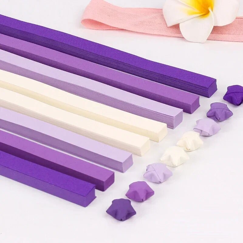 Lucky Origami Бумага для оригами со звездами Purple series540shee