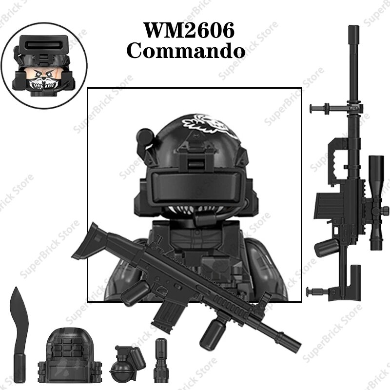 Мини-фигурка спецназа WM2606, без коробки
