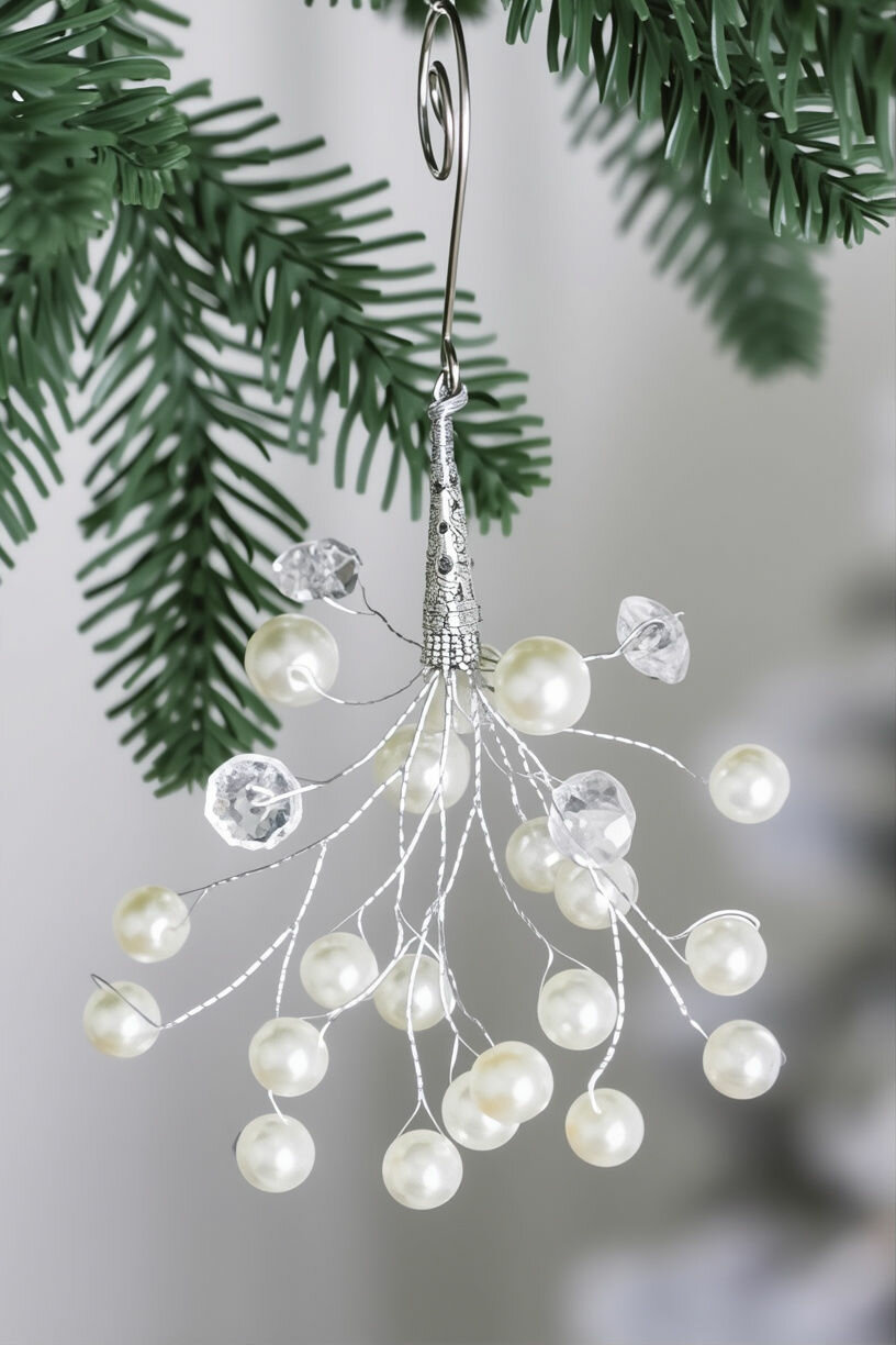 Ёлочное украшение-подвеска россель, акрил, 13 см, Winter Deco 1000447