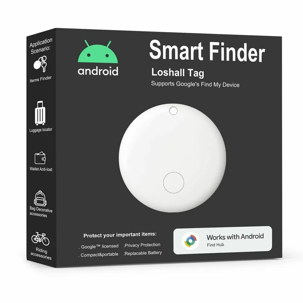 Беспроводной трекер для поиска вещей с поддержкой Bluetooth и сертификацией Google