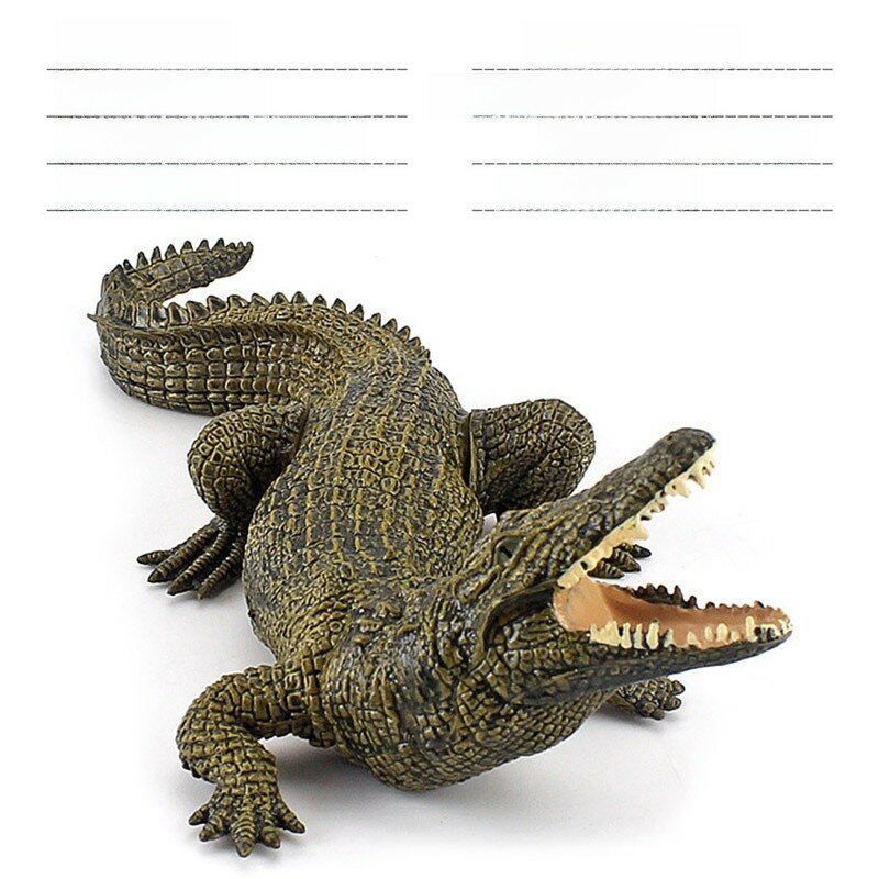 Realistic animal model with pvc crocodiles and cubs for nature enthusiasts and collectors style a