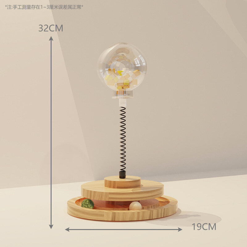 Улучшенный шар с большими отверстиями для корма, индивидуальная картонная упаковка для кошек, деревянная головоломка