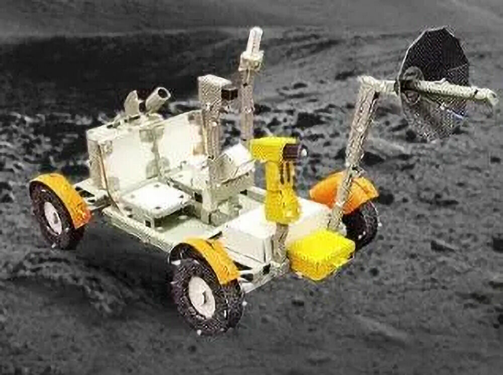 3D металлическая модель для сборки Лунный автомобиль (Цветной)