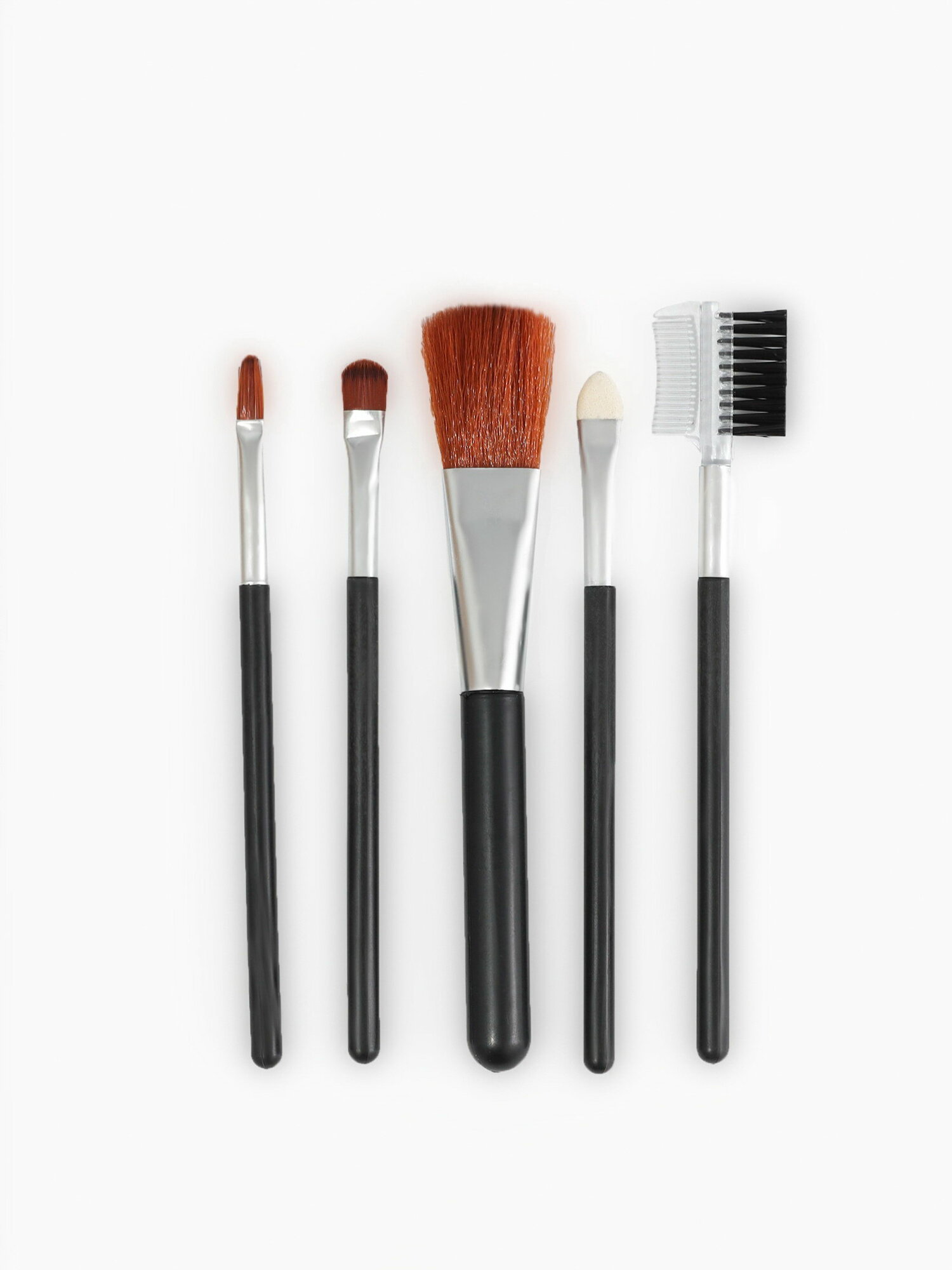 Набор кистей для макияжа, 5 шт, чёрный, для кого: для девочек