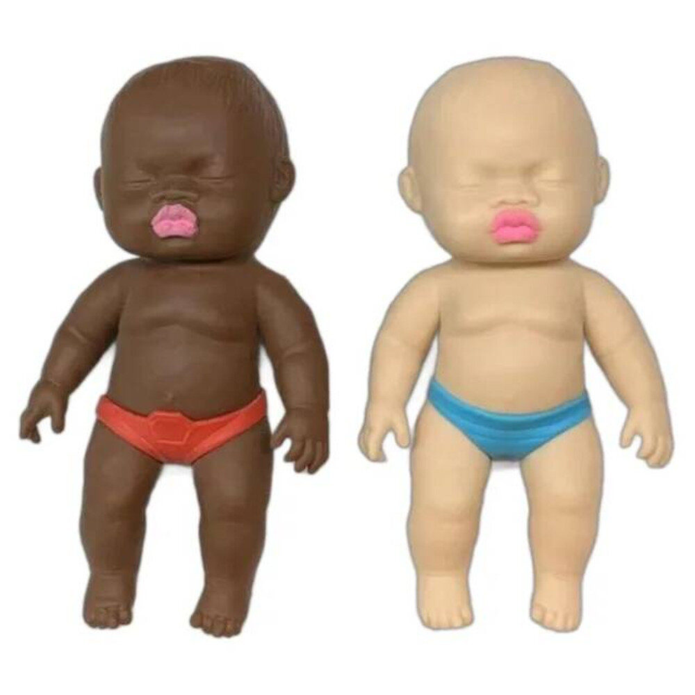 Набор из 2 милых детских игрушек: мягкие фигурки-антистресс, куклы-младенцы, мини-куклы-реборн. Отличный подарок на день рождения для ребенка.