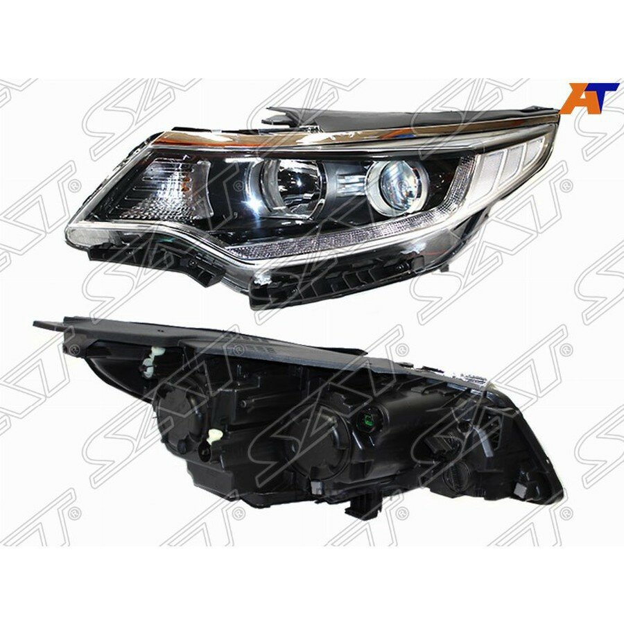 Фара Kia Optima 16-18 (Слева/ LED/Галоген/ ДХО/ С электрокорректором) от официального дистрибьютора, SAT, артикул ST2231161L