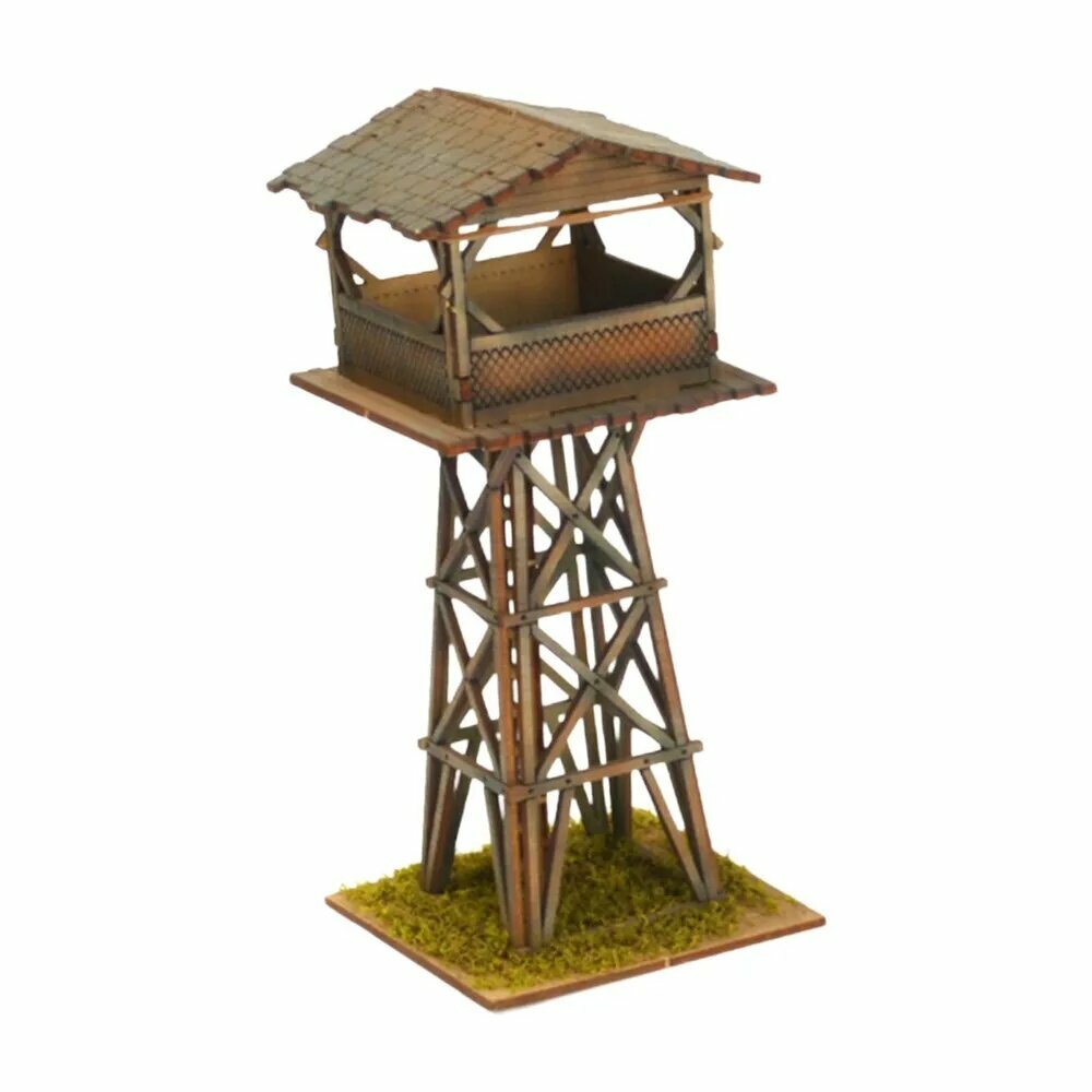 Макет деревянного дома в масштабе 1/72 для самостоятельной сборки, неокрашенный, для диорам и архитектурных проектов