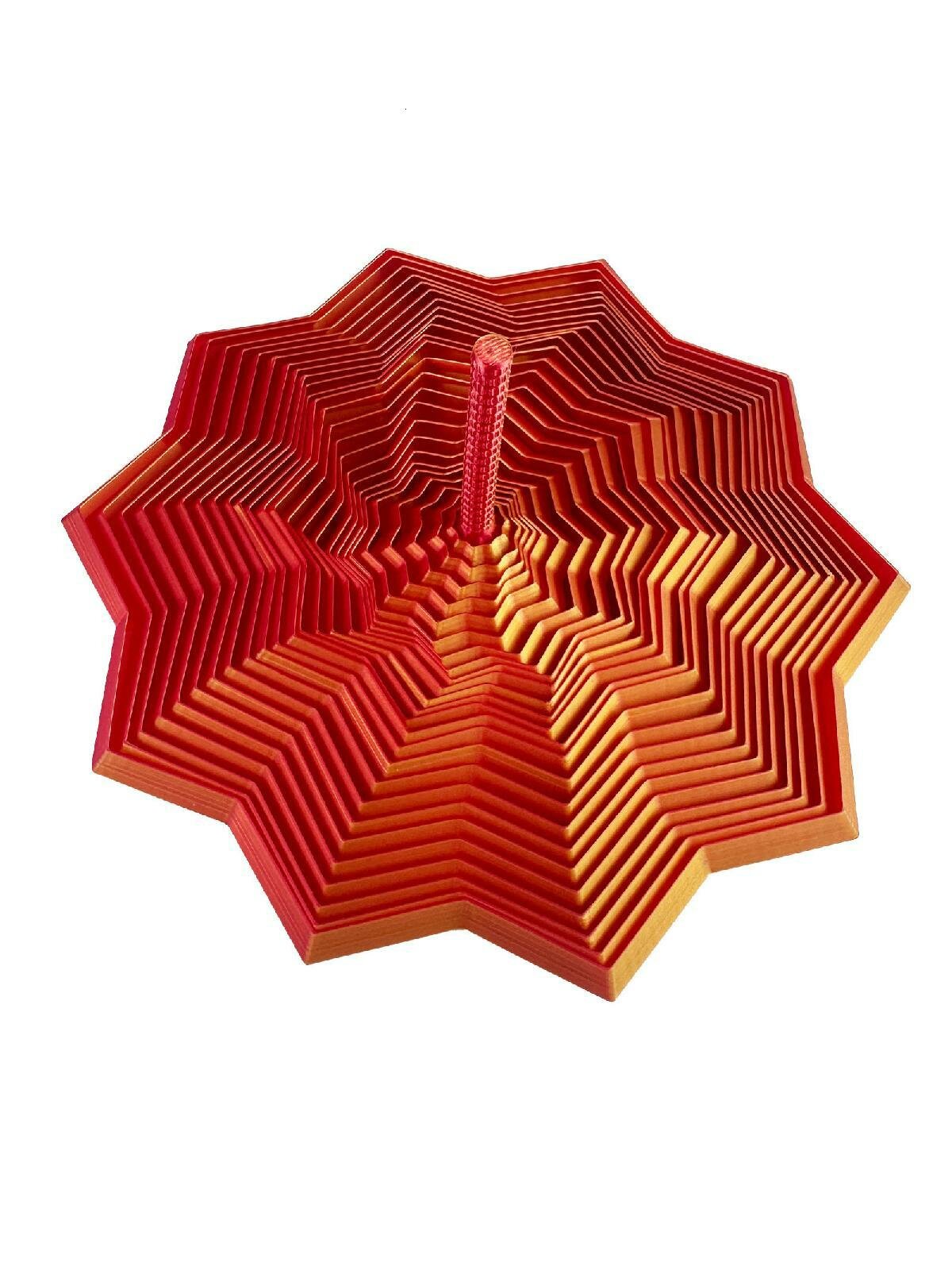 3D-печатная звезда, красочный дизайн с вращающимися спиралями, настольное украшение для непоседы