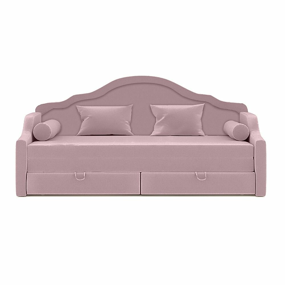 Софа Валери фокус- мебельная фабрика 212х103х112 см пыльная роза велюр