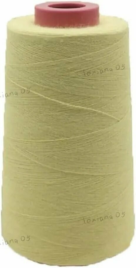 Нить кевларовая (арамидная) 0,2 мм 30S на катушке 1500м, сверхпрочная огнеупорная швейная нить из арамида