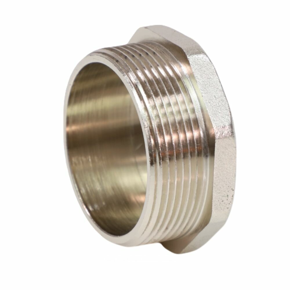 Заглушка латунь никель Ду 50 (2") НР VALFEX VF.583. N.200