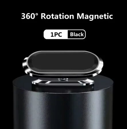 Магнитный держатель для телефона в машину с поворотом на 360 градусов, универсальный, для iPhone, Xiaomi, Samsung, подставка для мобильного телефона в автомобиле Black