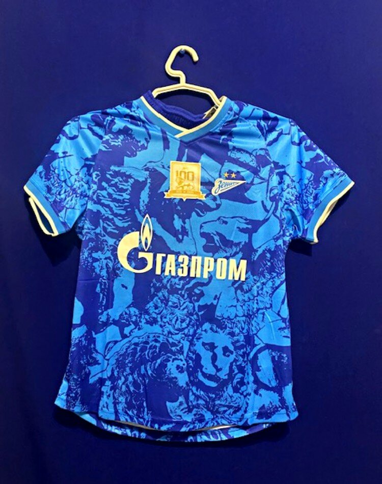 Зенит Подростковая размер 30 ( на 15-16 лет ) форма комплект ( майка + шорты ) фк футбольного клуба Синяя