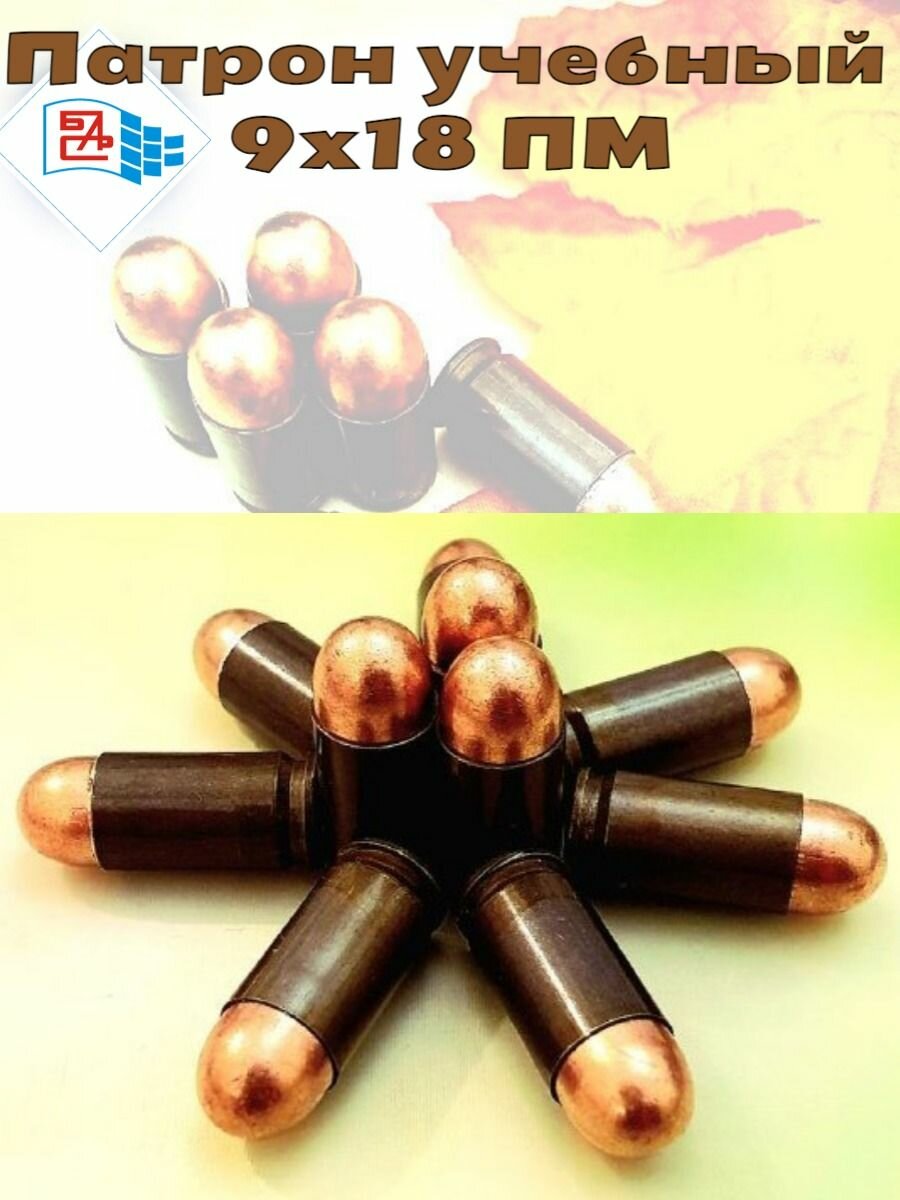 Макет патрона 9х18 учебный (10шт)